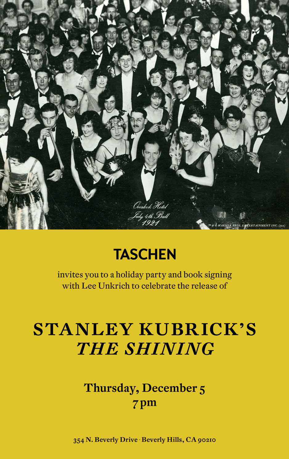 RSVP: Stanley Kubrick’s The Shining at Store Beverly Hills. TASCHEN Books